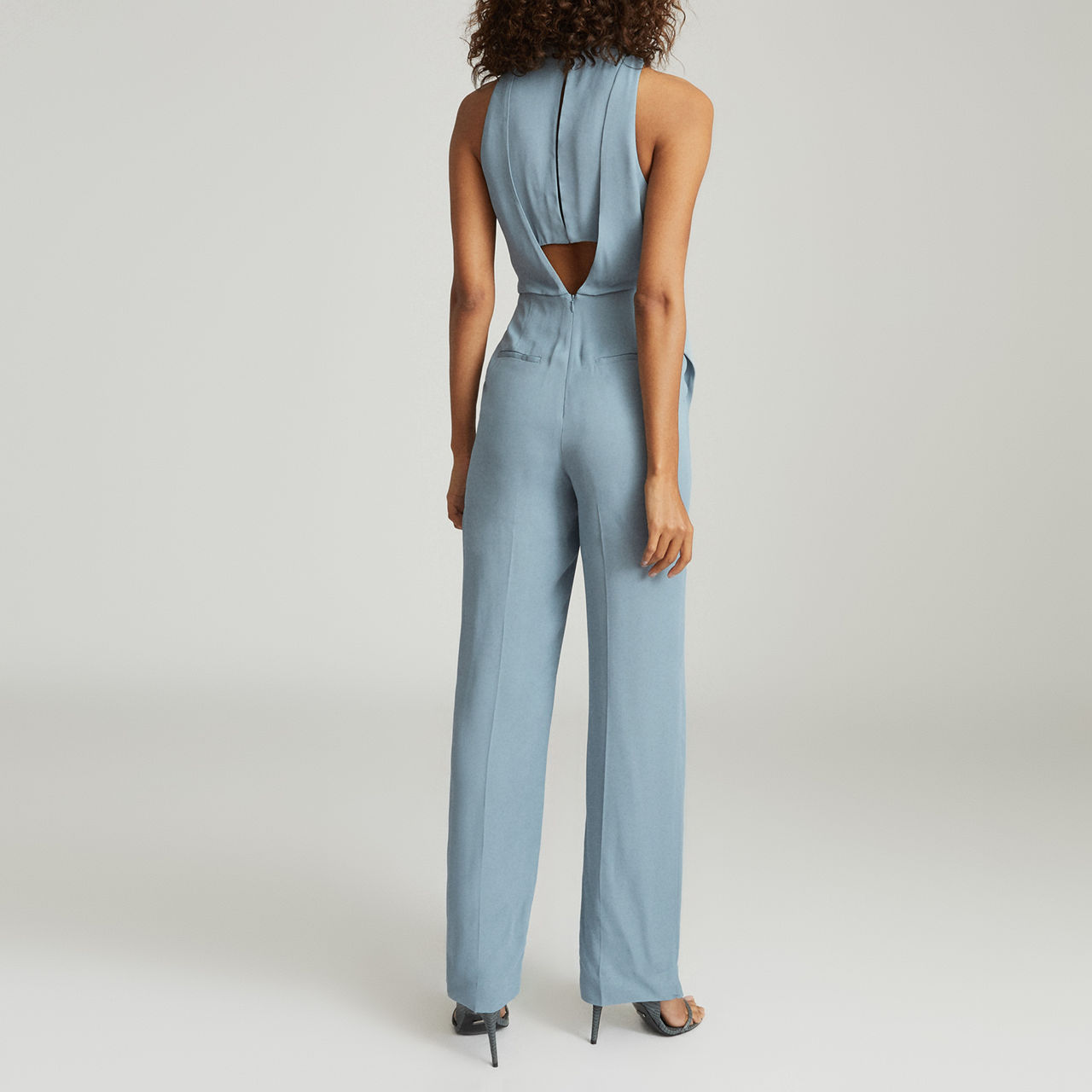 REISS Adele Bow Back Jumpsuit