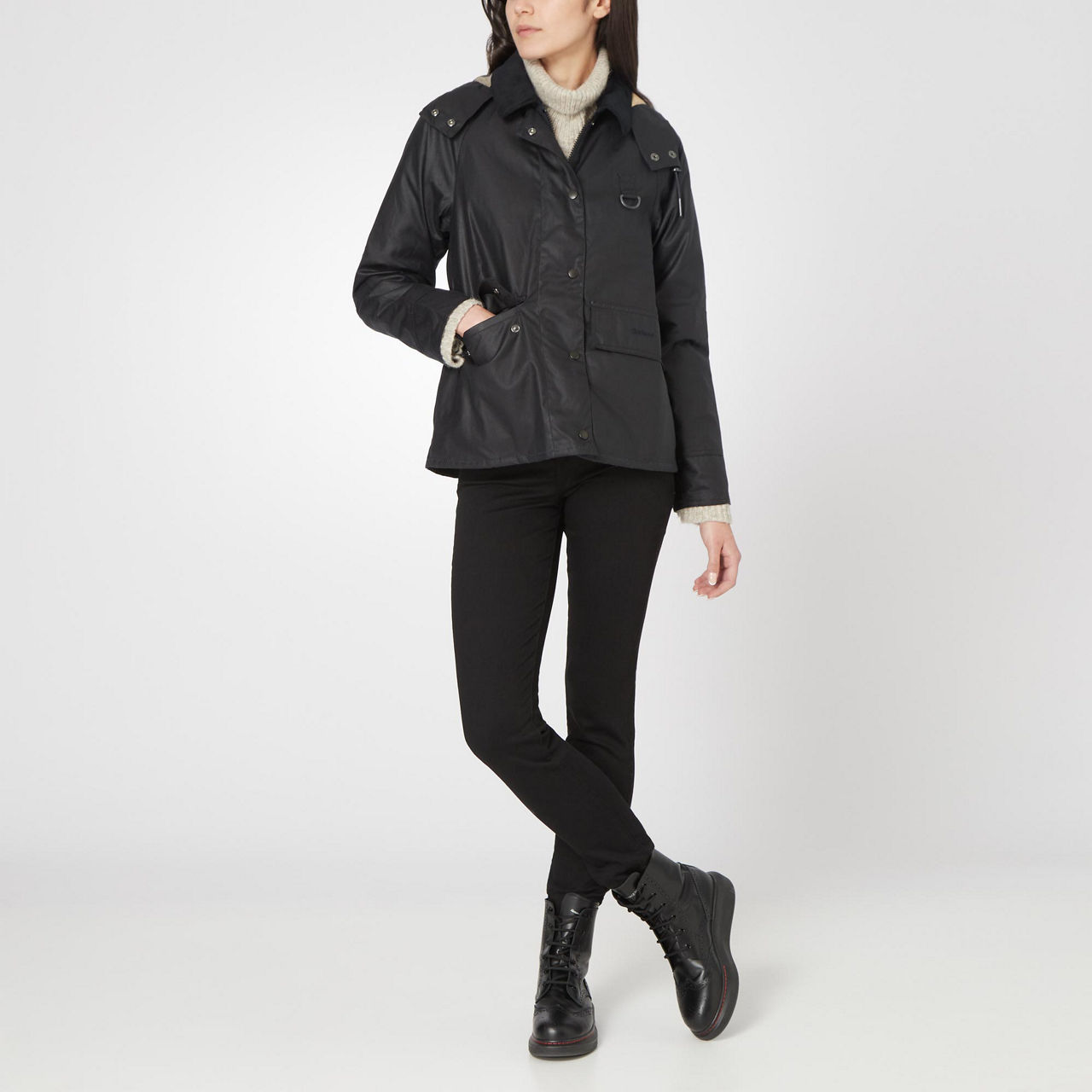 BARBOUR Avon Short Waxed Jacket