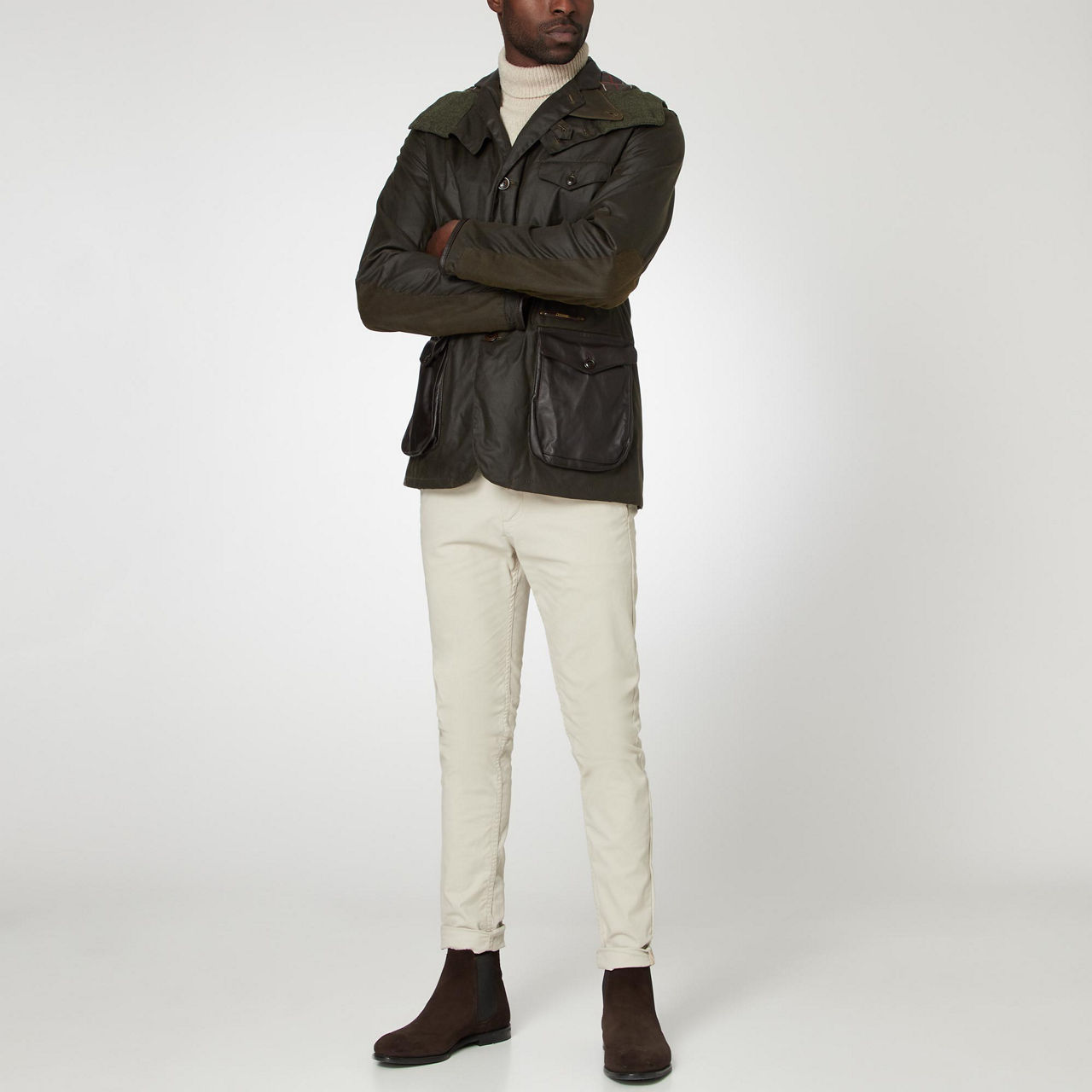BARBOUR Gold Standard Supa-Commander Waxed Cotton Jacket