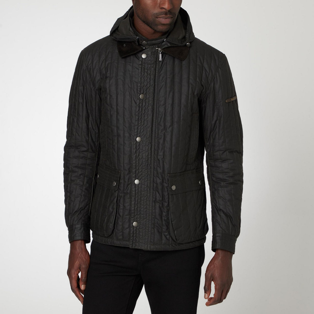 BARBOUR Gold Standard Supa-Convertible Waxed Cotton Jacket