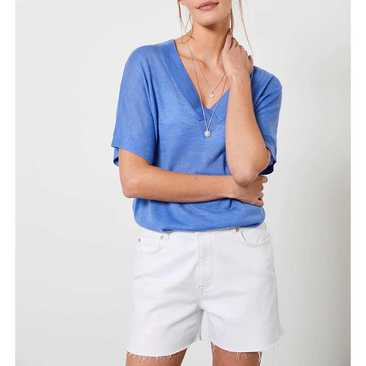MINT VELVET Linen Boxy Top