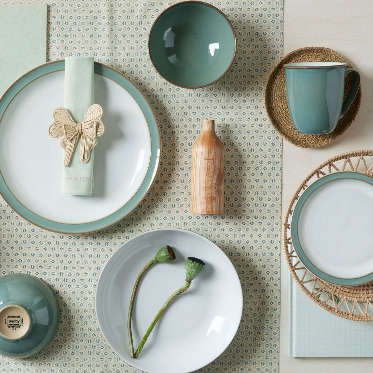 DENBY Regency Green Tea Plate