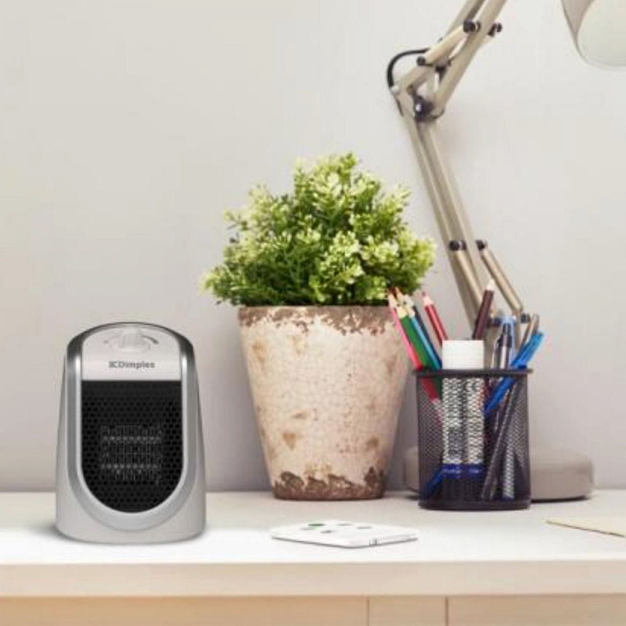 DIMPLEX Desk Friend Ceramic Fan Heater with USB Charging Port