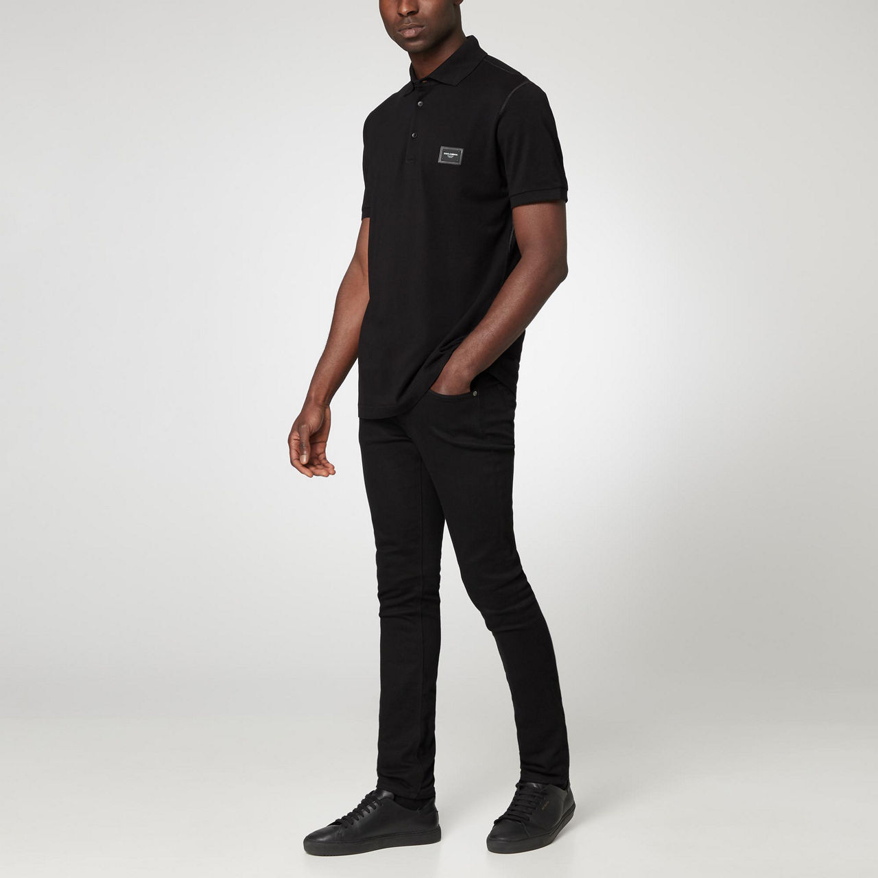 DOLCE & GABBANA Plaque Polo Shirt