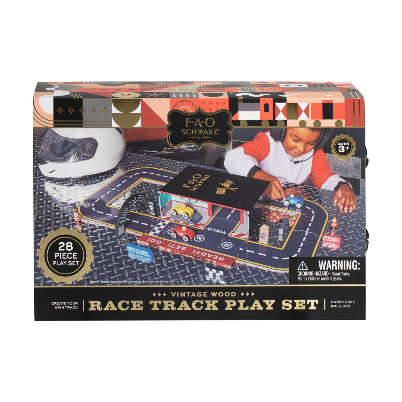 Wooden Race Track Play Set