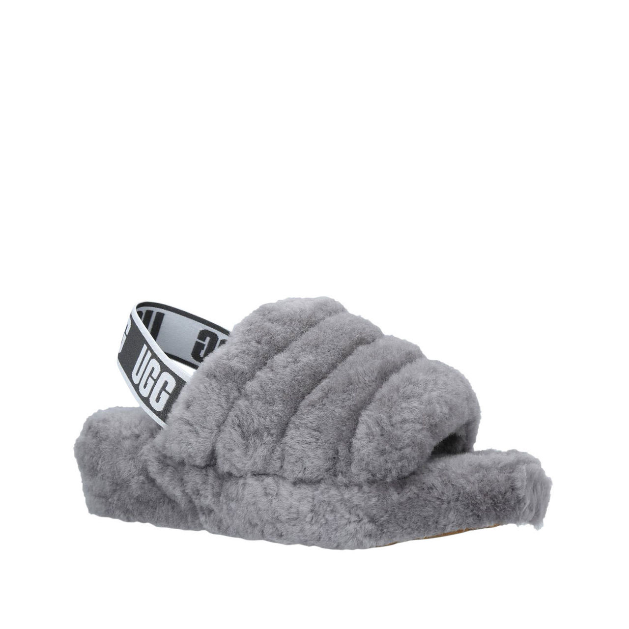 Grey ugg slides store