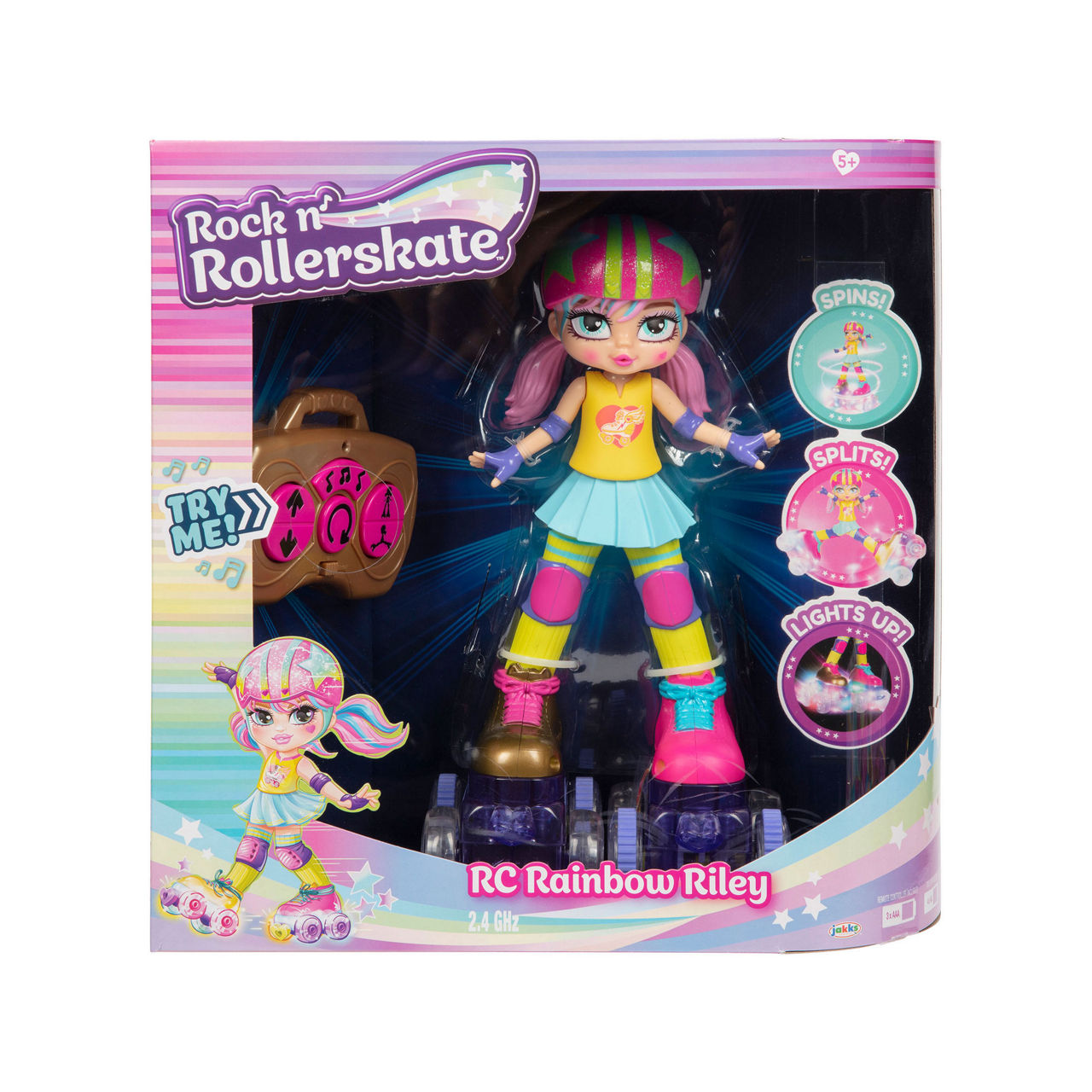 Rainbow Riley Rock N' Rollerskate Doll