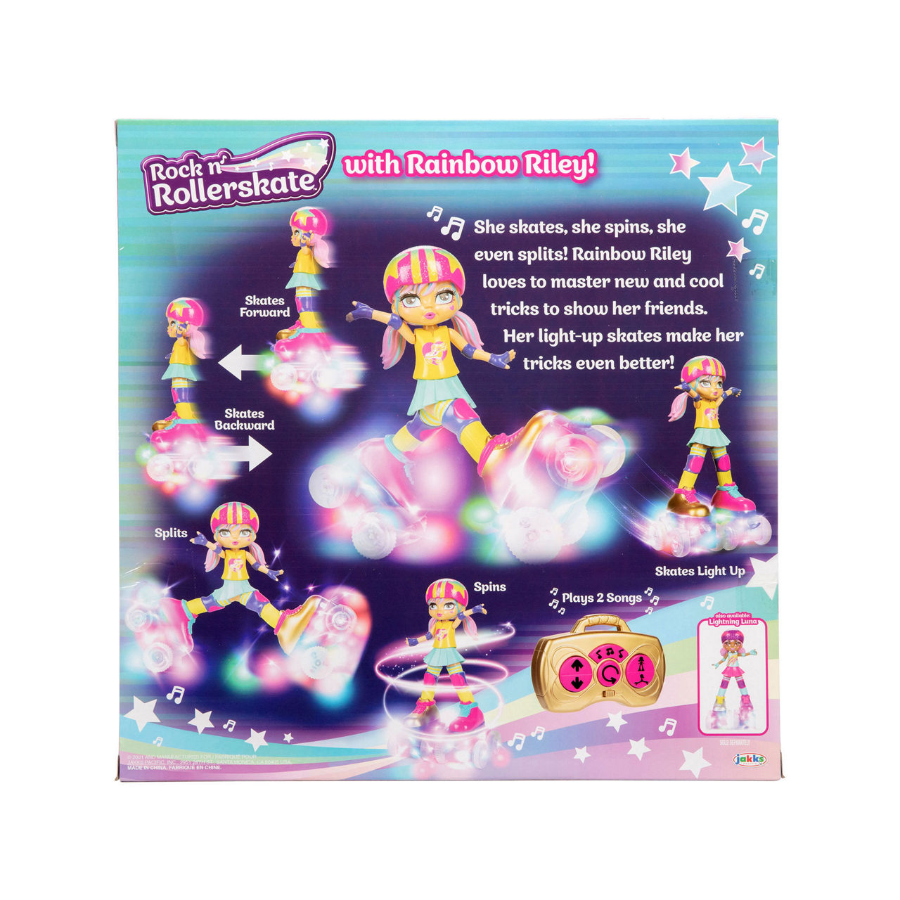 Rainbow Riley Rock N' Rollerskate Doll