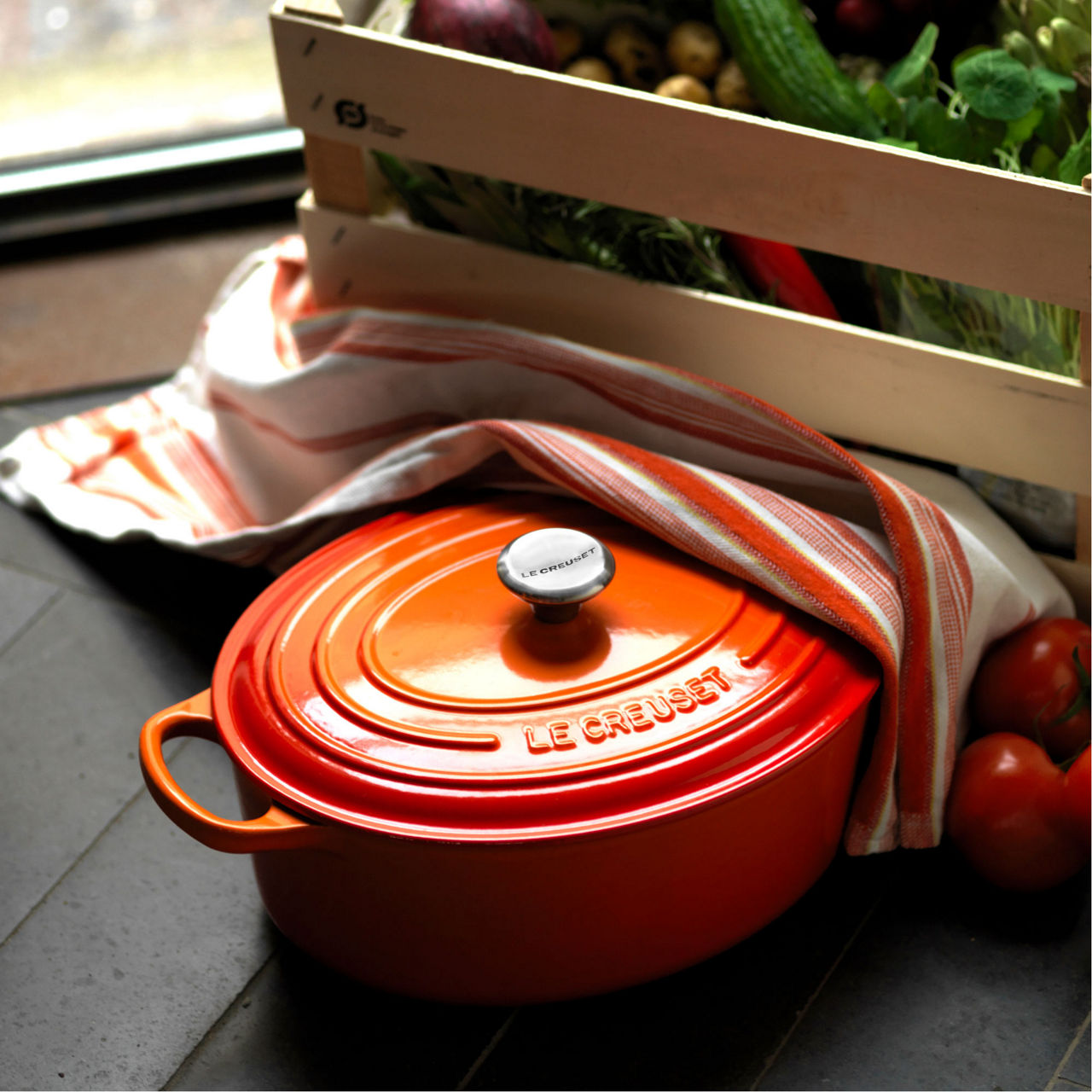 LE CREUSET Cast Iron Oval Casserole 29cm