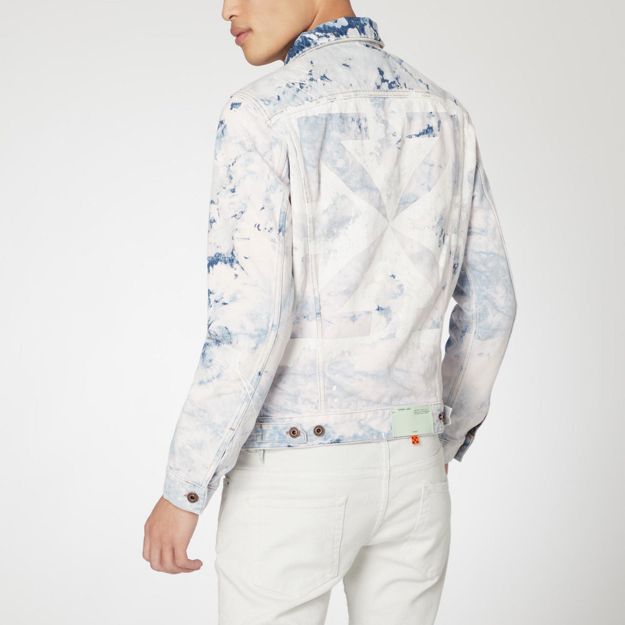 OFF-WHITE Bleached Denim Jacket