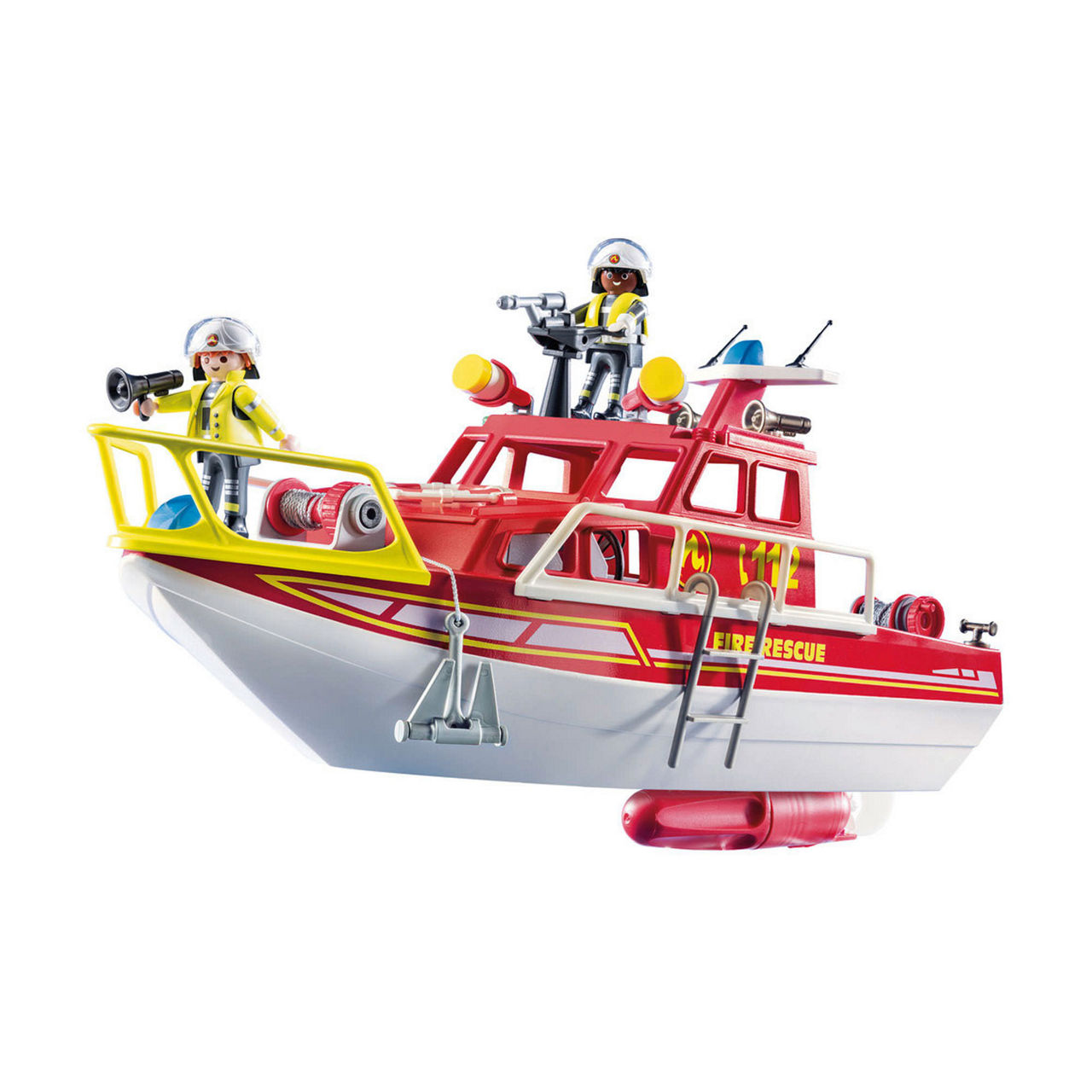 City Action Floating Fire Rescue Boat with Underwater Motor