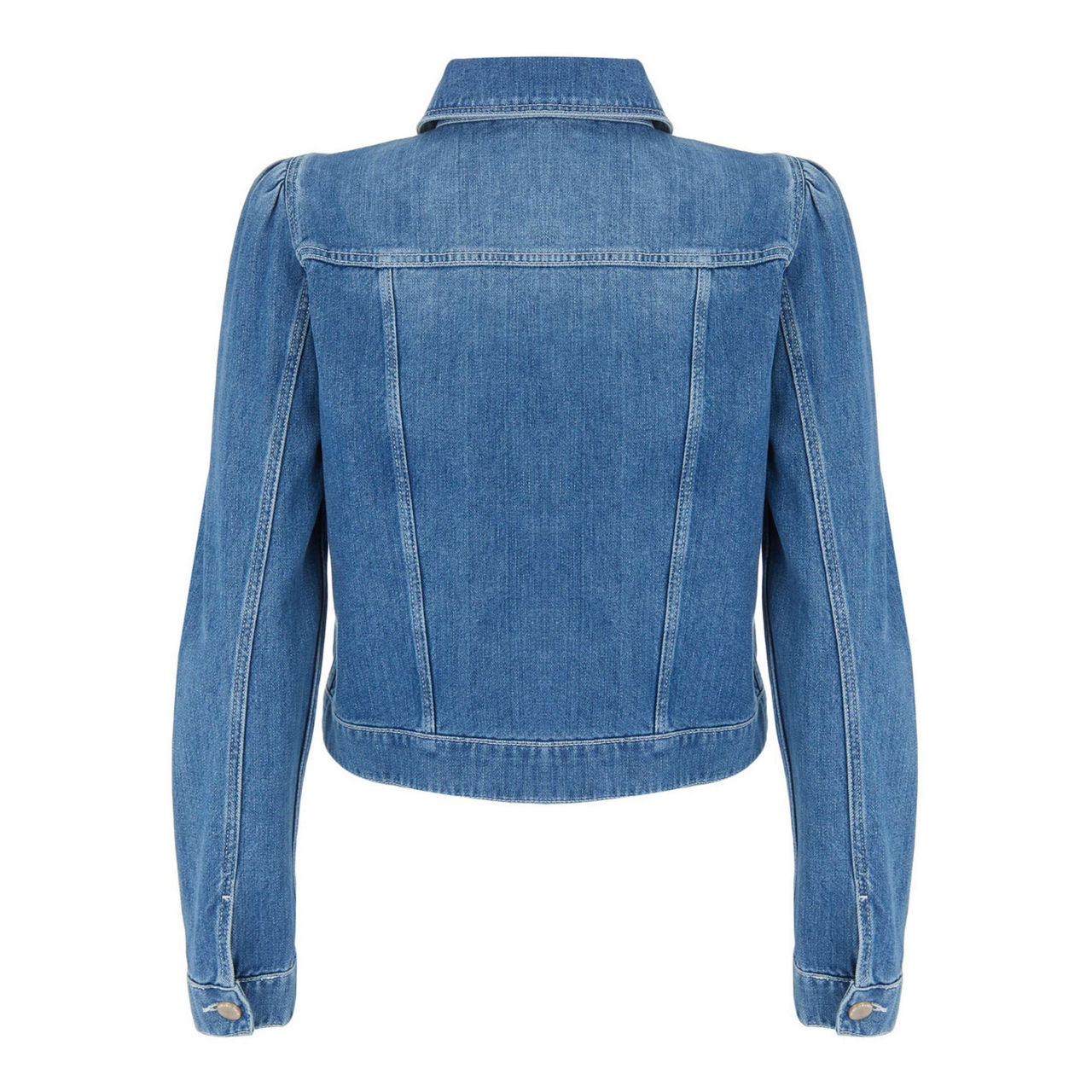 MINT VELVET Puff Sleeve Denim Jacket