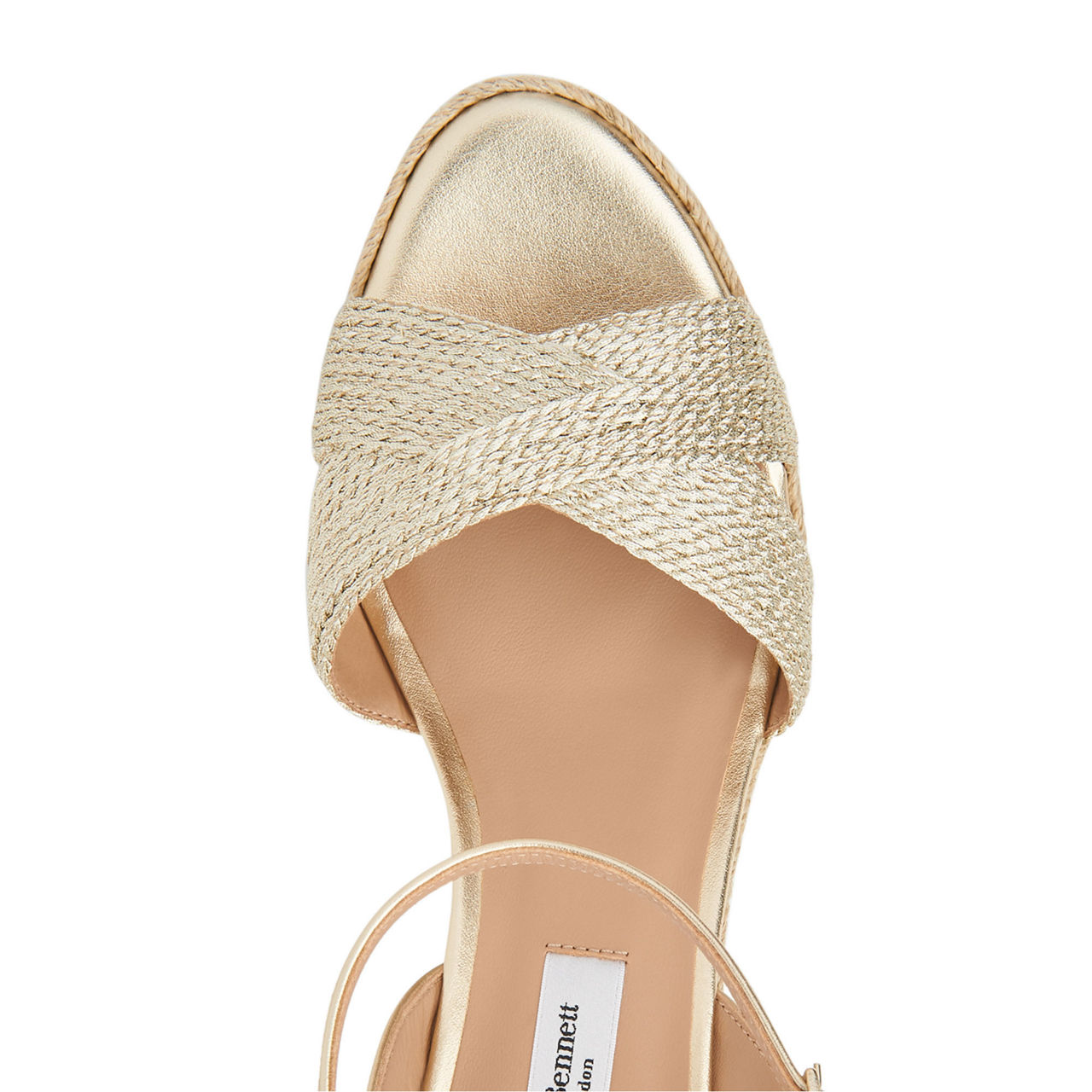 LK BENNETT Santana Rope Lurex Wedge