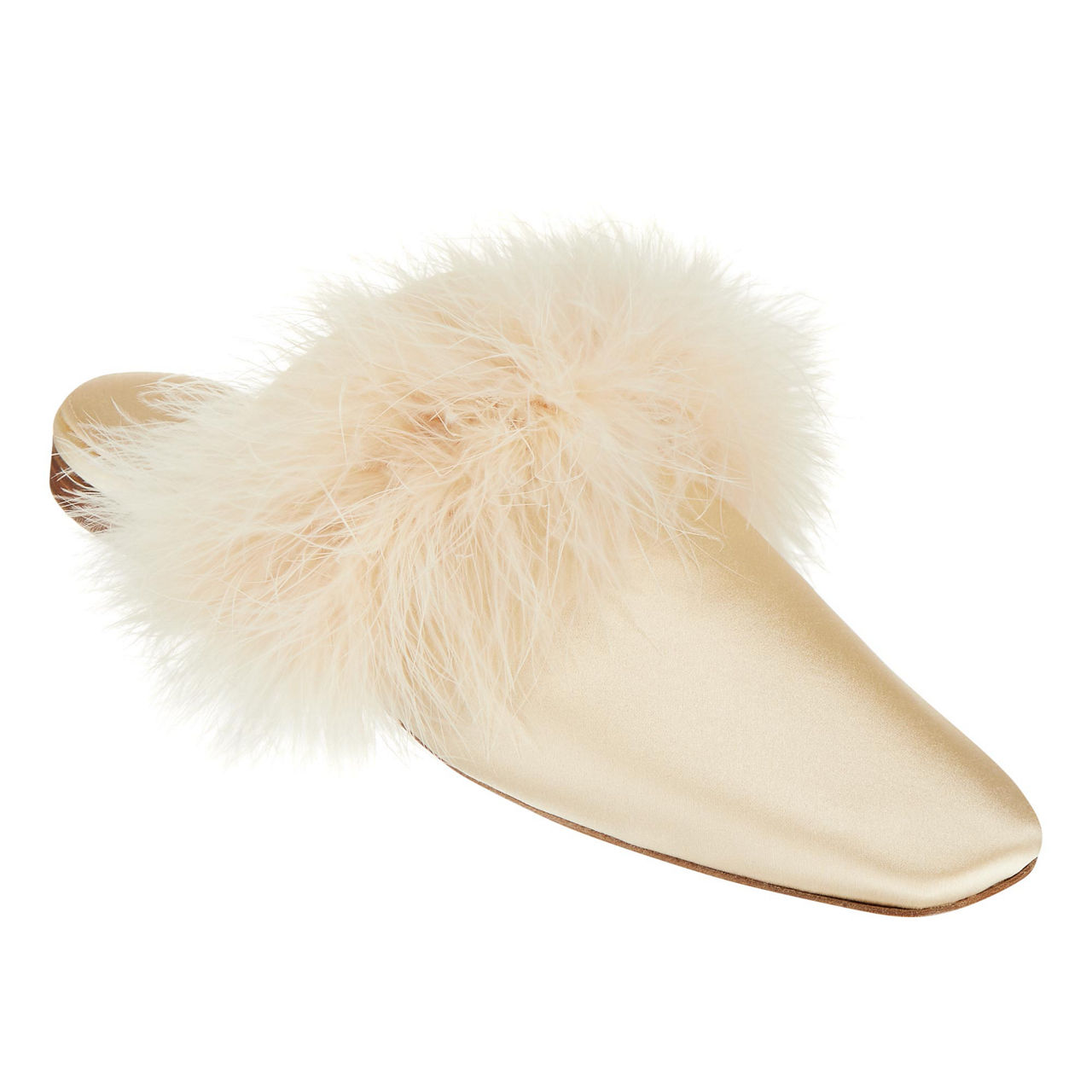 SLEEPER Manon Feather Mule Slippers