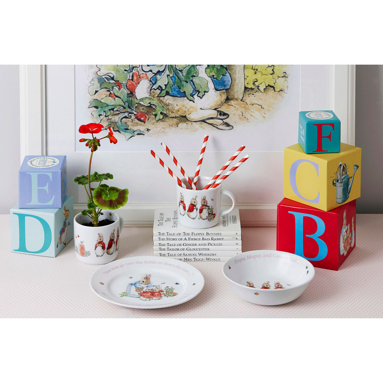 WEDGWOOD Peter Rabbit Girls 3 piece set