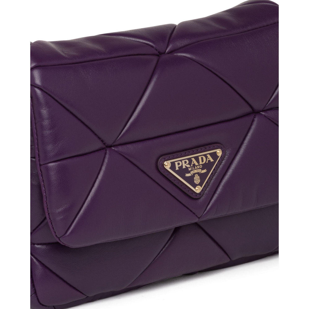 PRADA System Nappa Leather Patchwork Bag