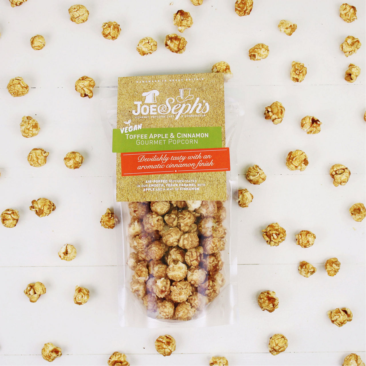 JOE & SEPHS Vegan Toffee Apple and Cinnamon Popcorn