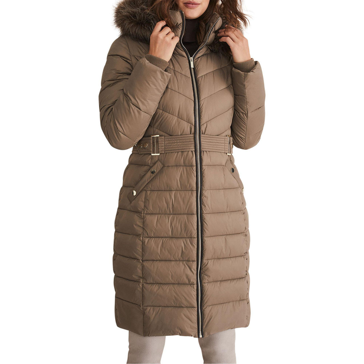 PHASE EIGHT Synthia High Shine Puffer Jacket