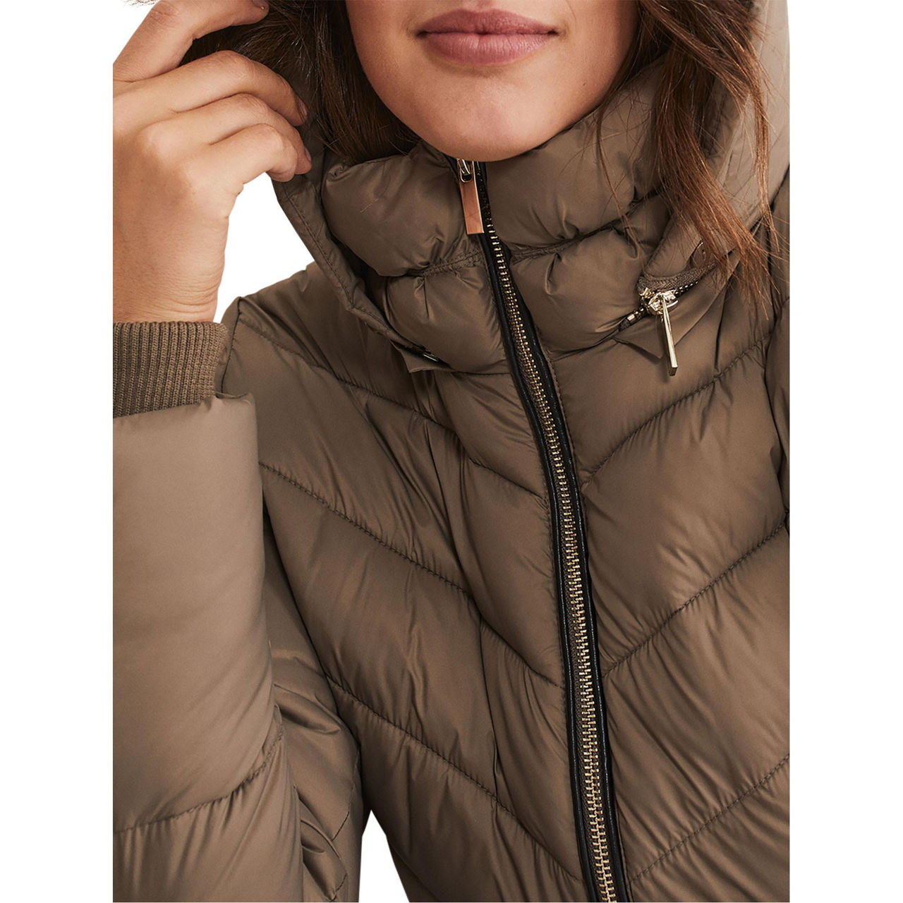 Synthia High Shine Puffer Jacket