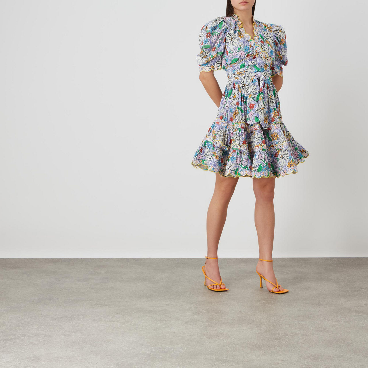 CELIAB Aila Floral Print Mini Dress