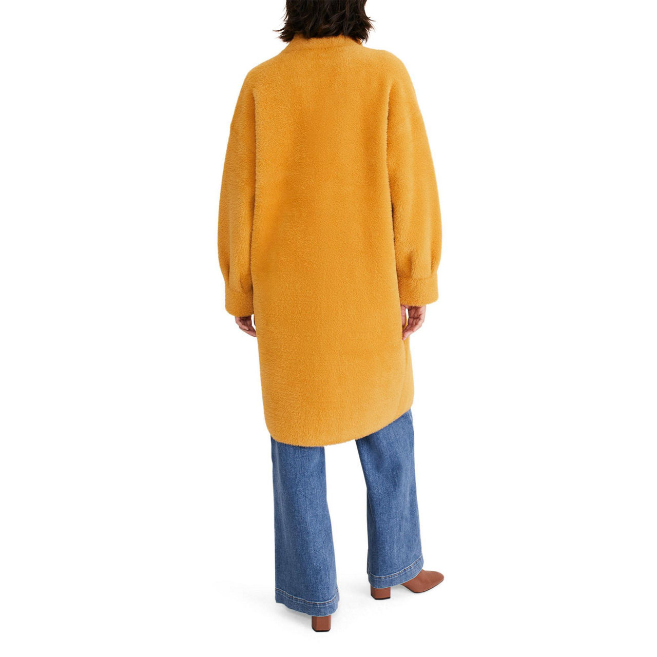 PHASE EIGHT Maddie Balloon Sleeve Fluffy Knit Coat