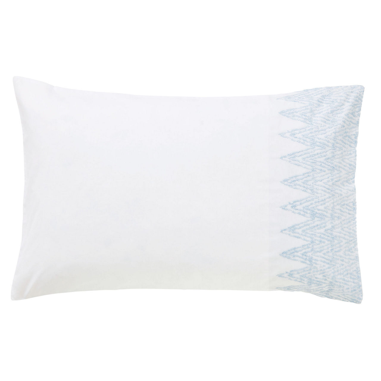 BEDECK BELFAST Asami Embroidered Pillowcase Blue
