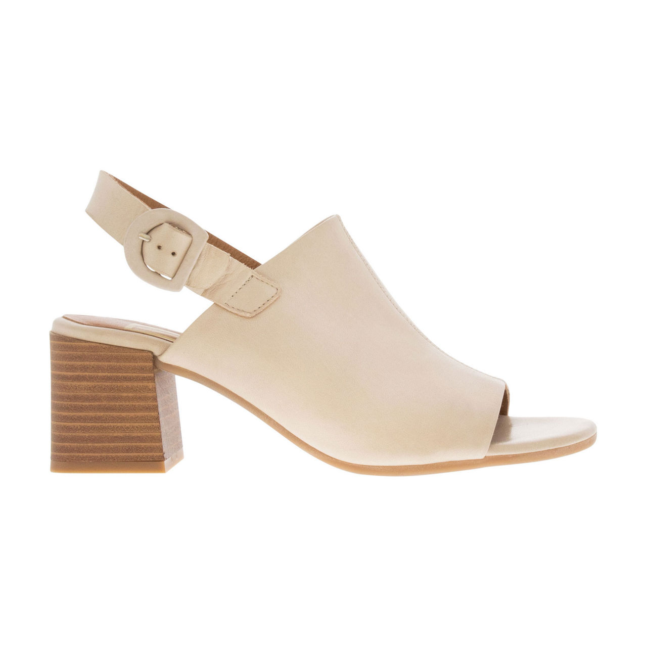 Sunelli Taupe Block Heel Sandals