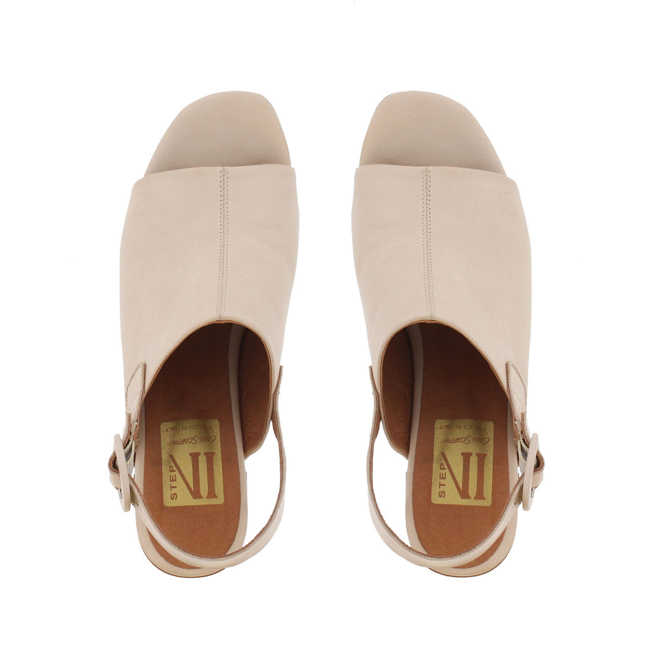 Sunelli Taupe Block Heel Sandals