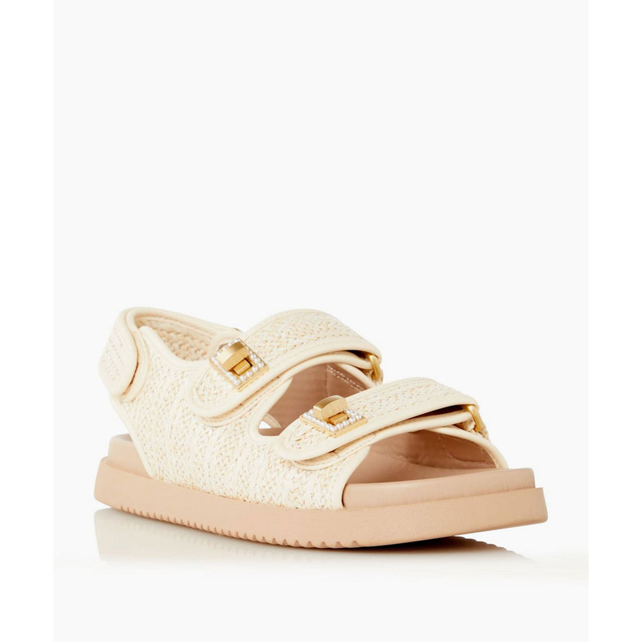 Lockstockk Quilted Turn Lock Sandals