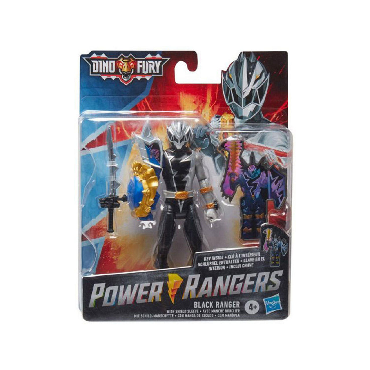 POWER RANGERS Dino Fury Core Black Ranger Action Figure