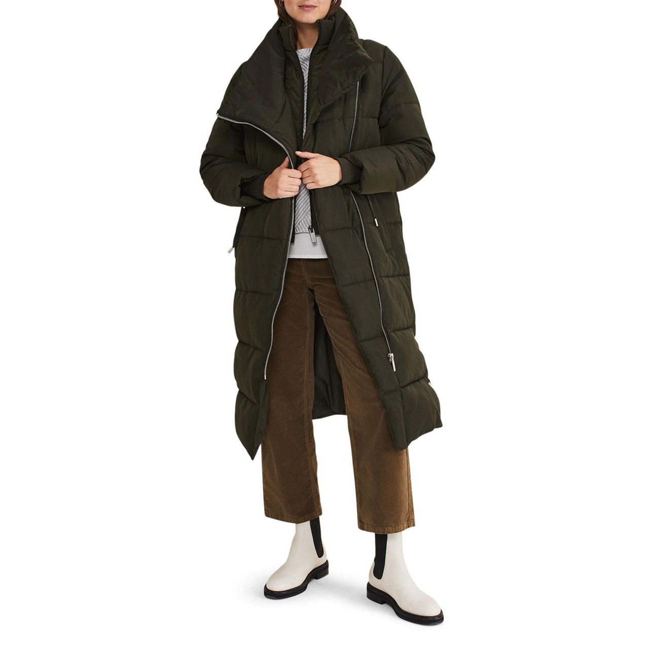 PHASE EIGHT Rae Asymmetric Puffer Jacket