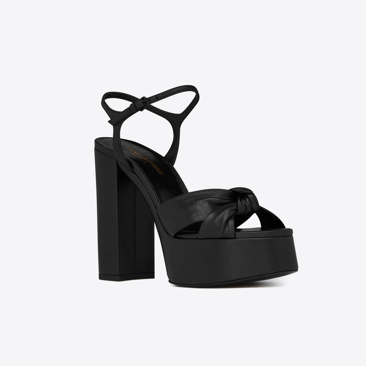 SAINT LAURENT Bianca 85 Platform Block Heels
