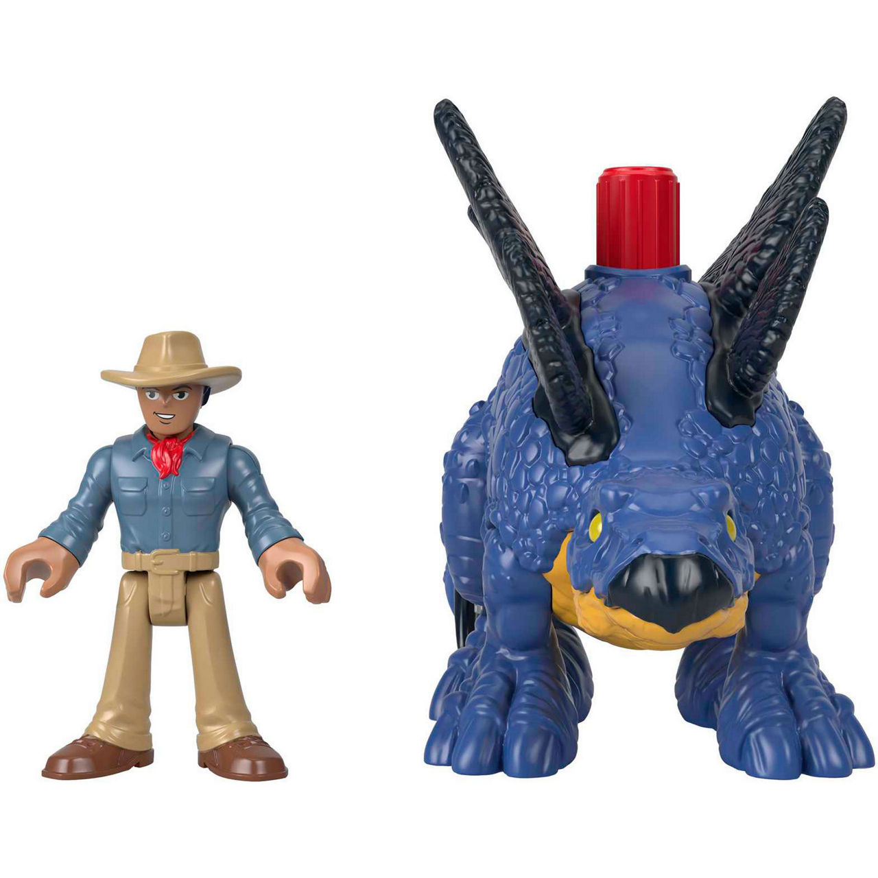 JURASSIC WORLD Imaginext Stegosaurus And Dr. Grant Figure Set
