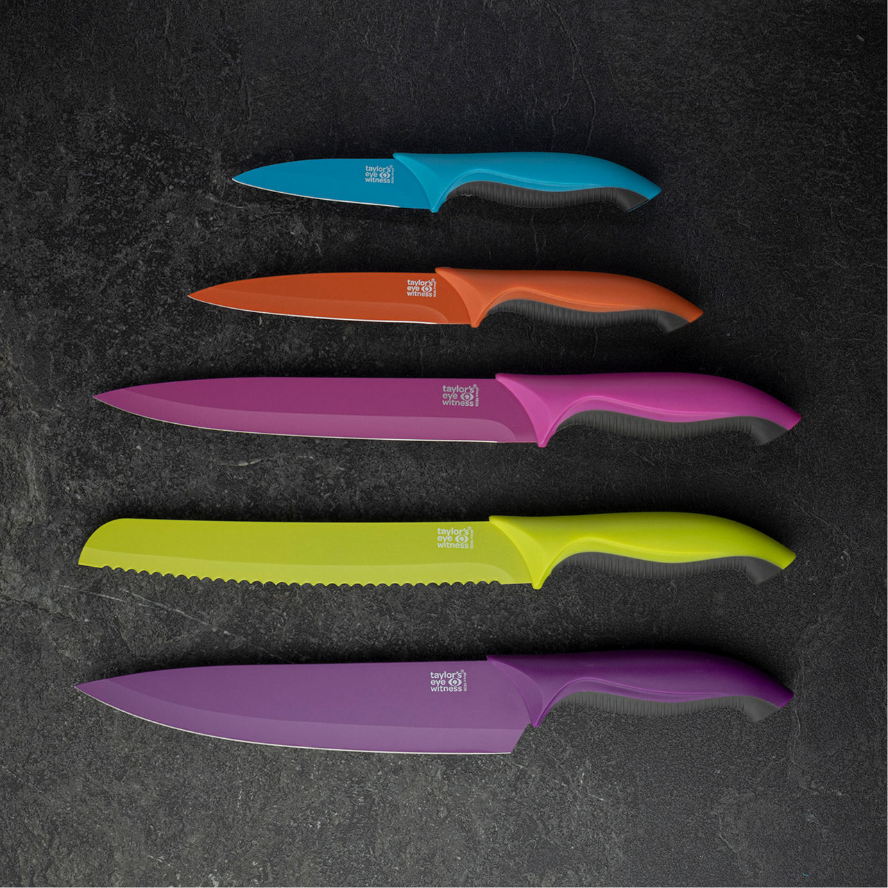 Five Piece Colour Knife Set