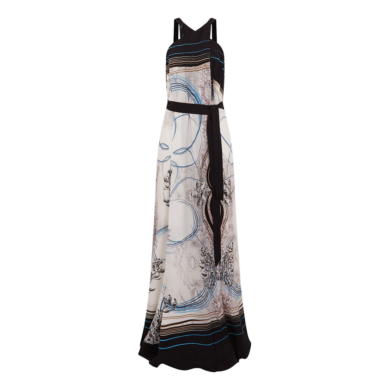 REISS Hope Jewel Print Maxi Dress