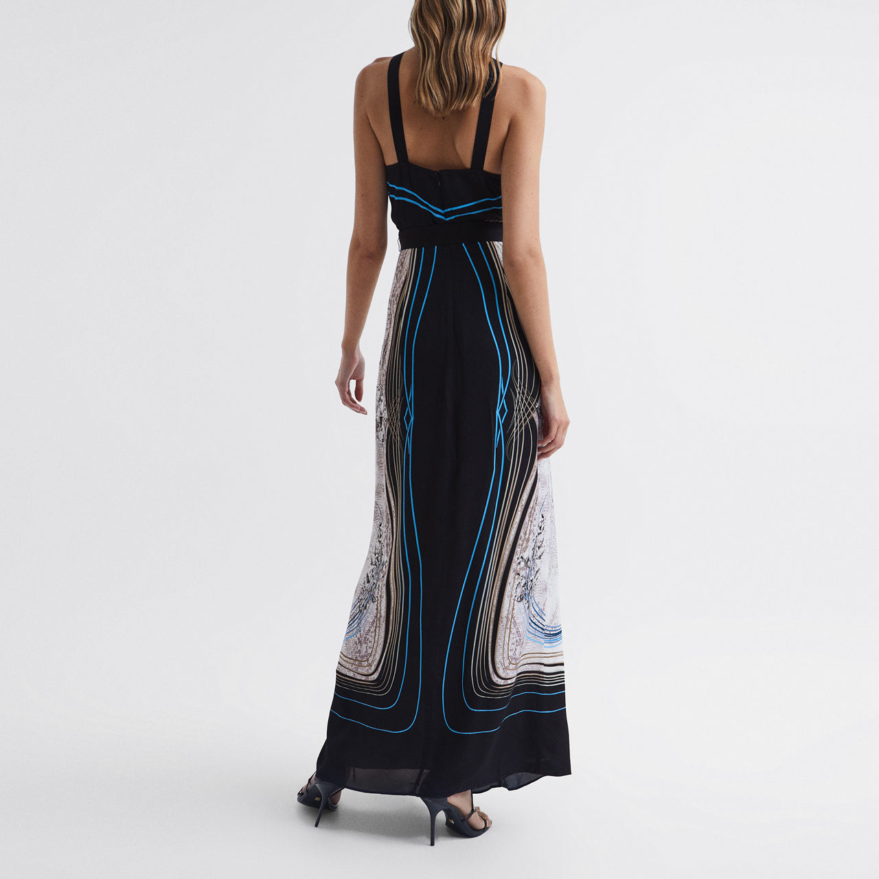 REISS Hope Jewel Print Maxi Dress