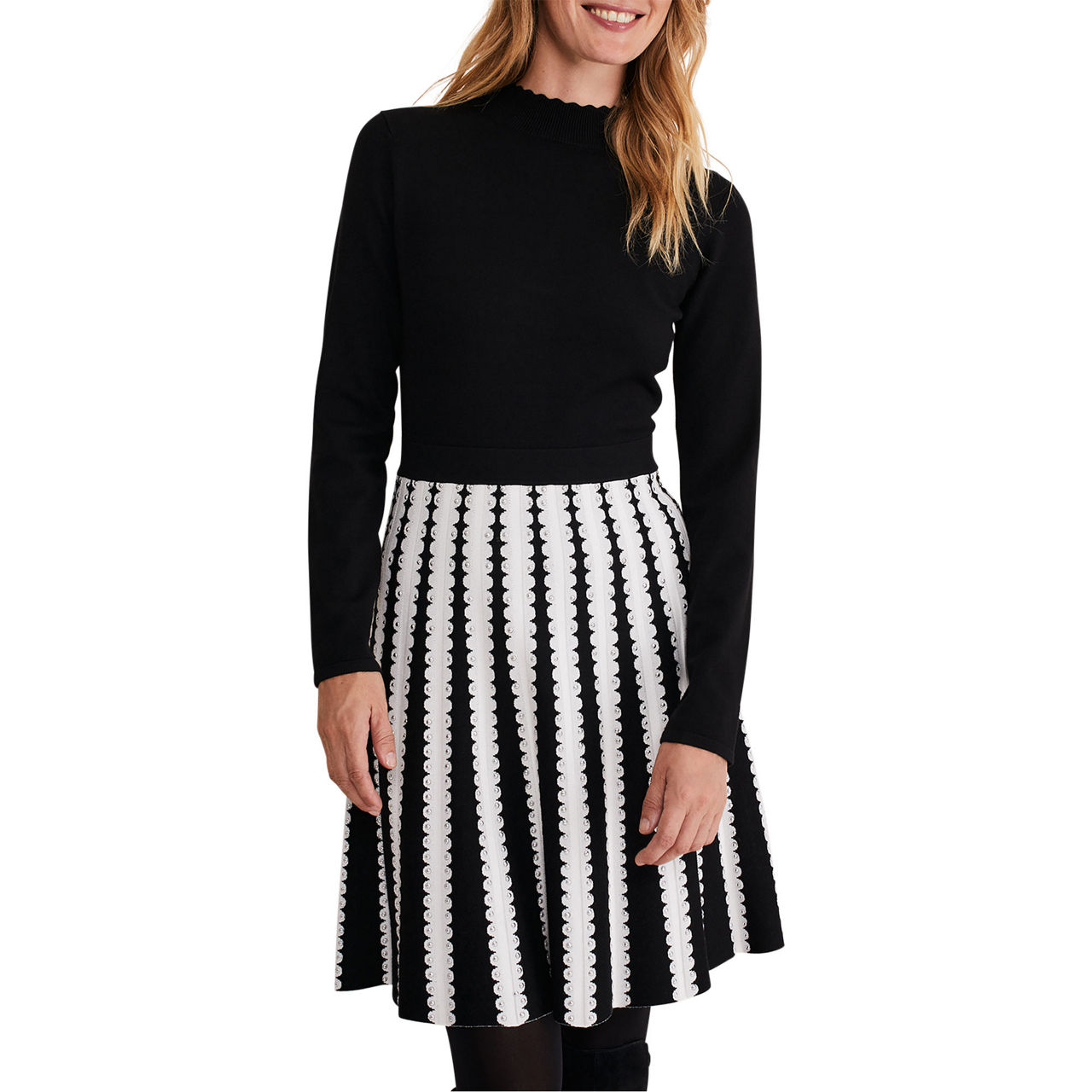 PHASE EIGHT Frankie Scallop Hem Dress