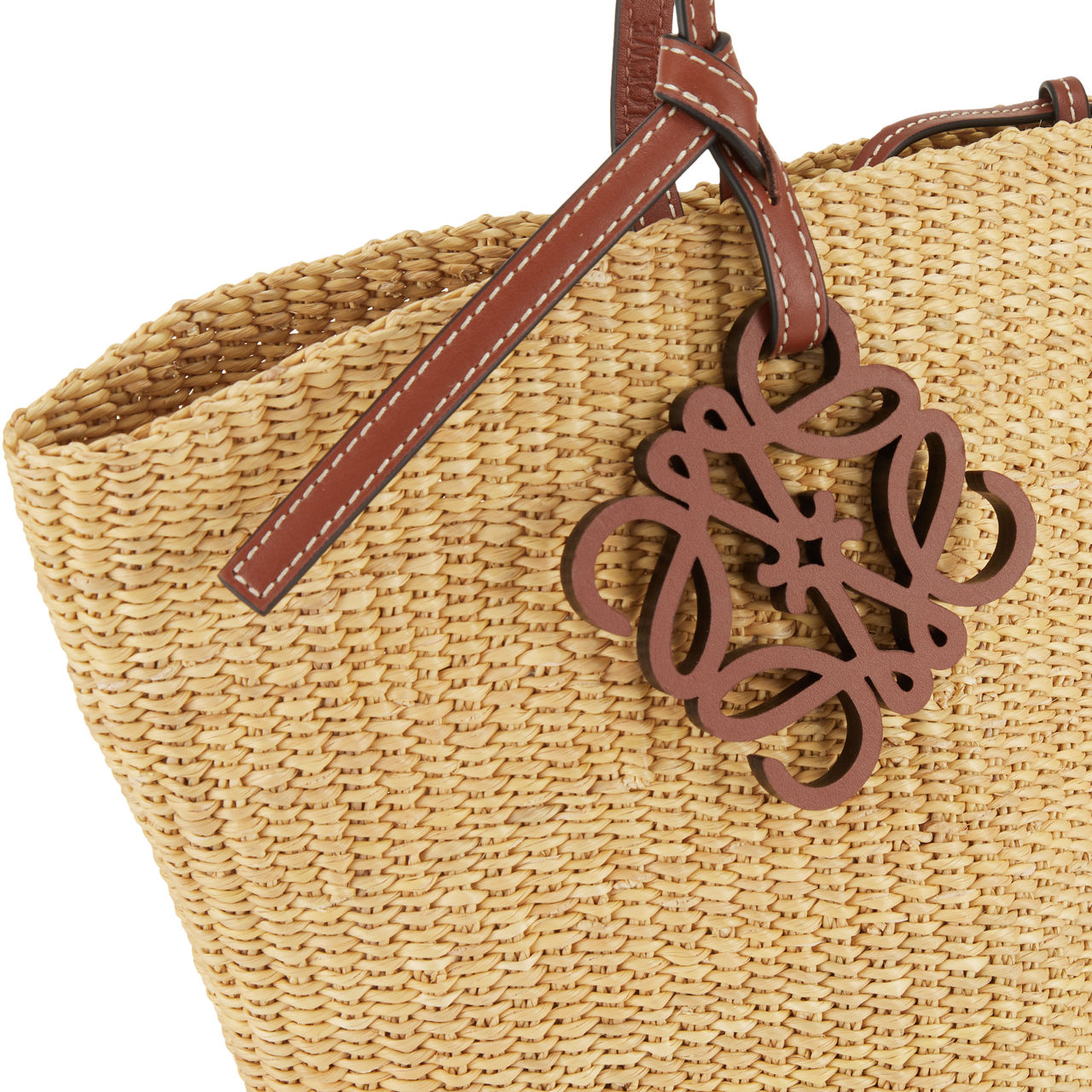 LOEWE Shell Elephant Grass & Calf Basket Bag