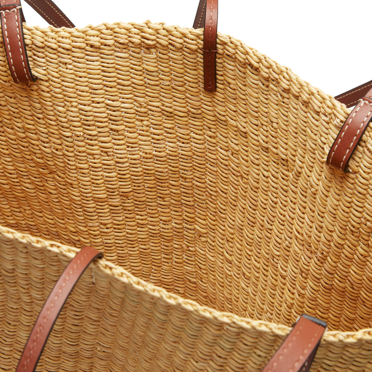 LOEWE Shell Elephant Grass & Calf Basket Bag