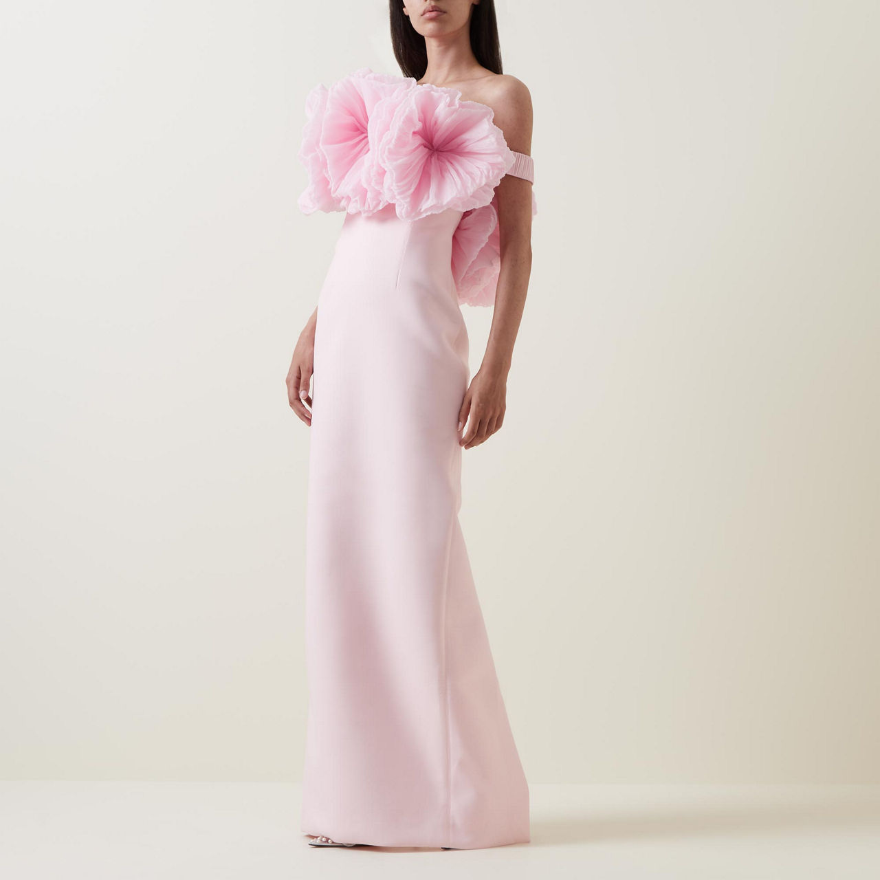RACHEL GILBERT Angelo Flower Detail Gown