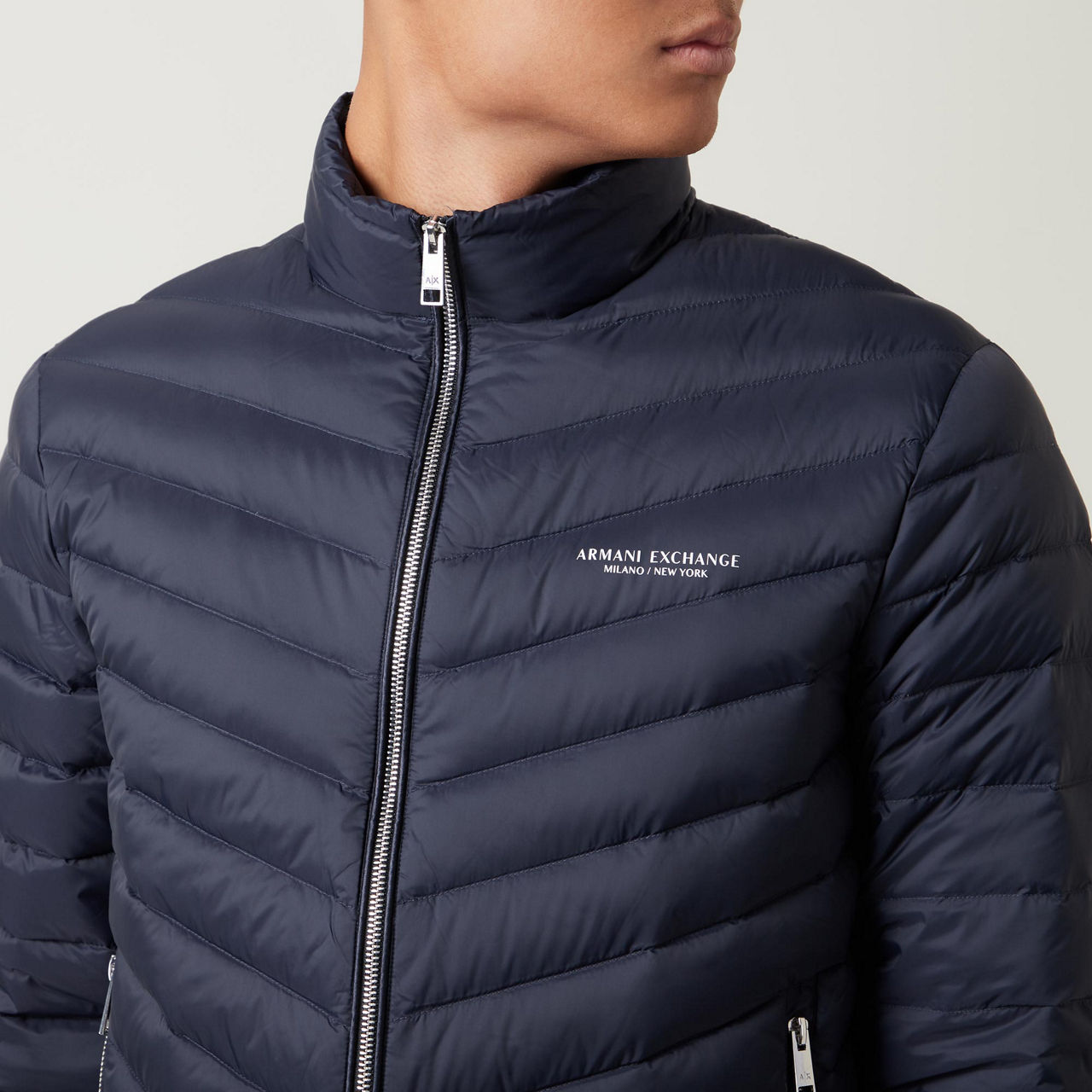 ARMANI EXCHANGE Chevron Quilted Jacket
