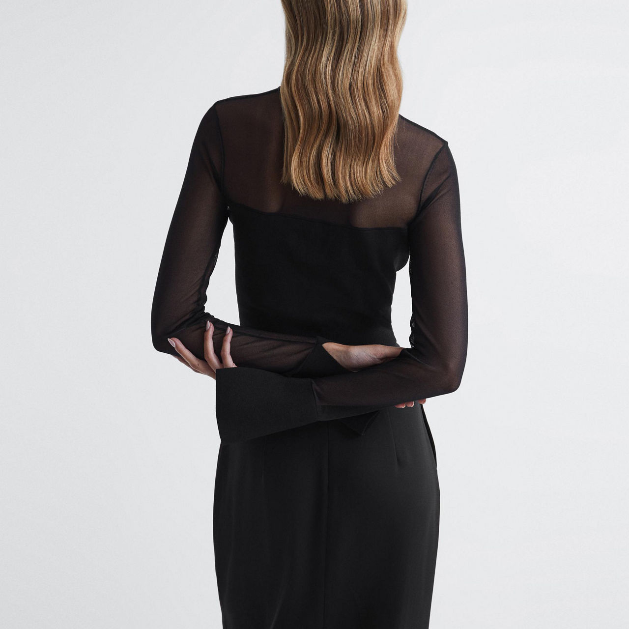 Heather Sheer Crop Top