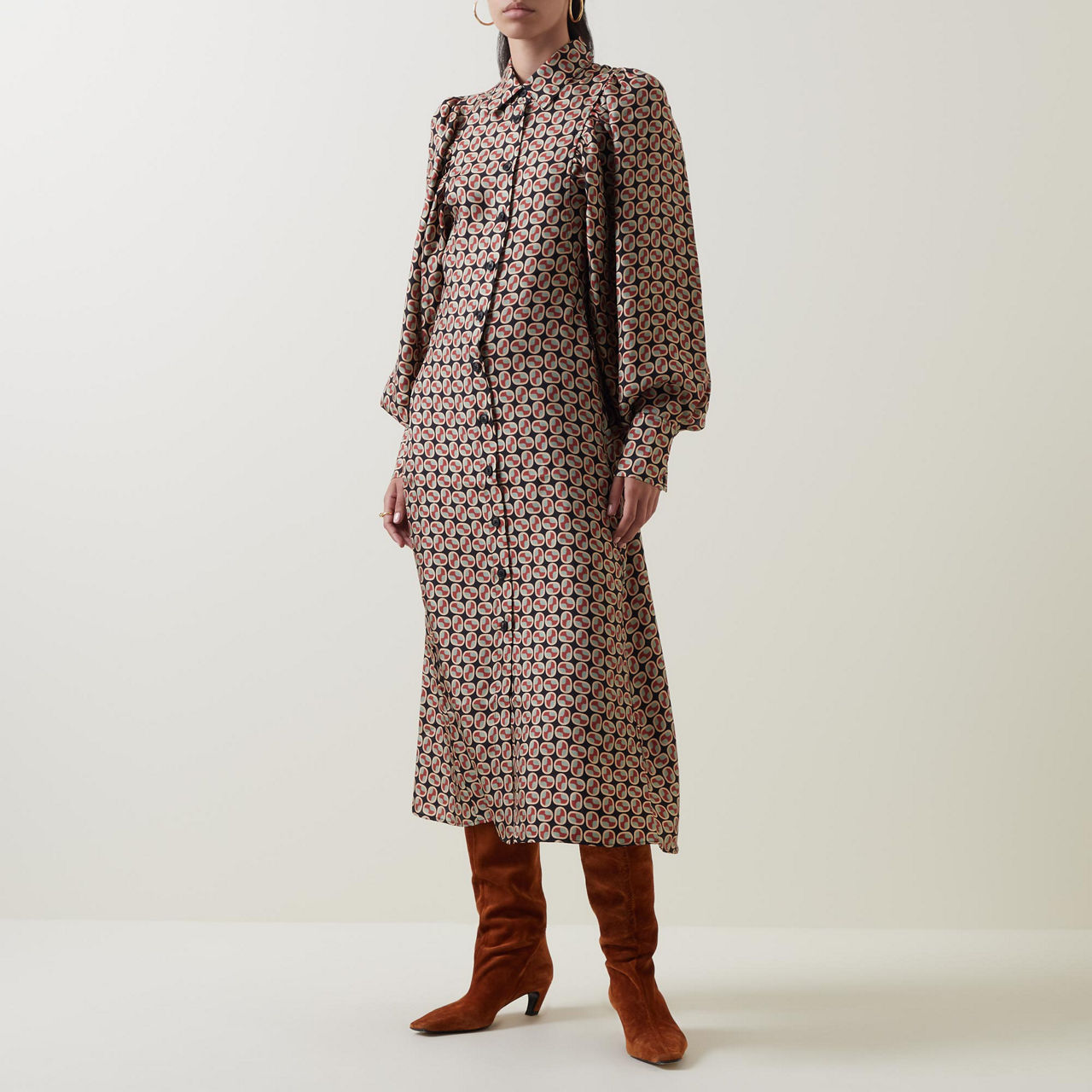 CO Printed Silk Dress