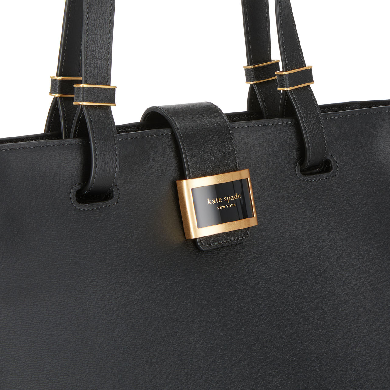 KATE SPADE NEW YORK Katy Plaque Logo Tote Bag