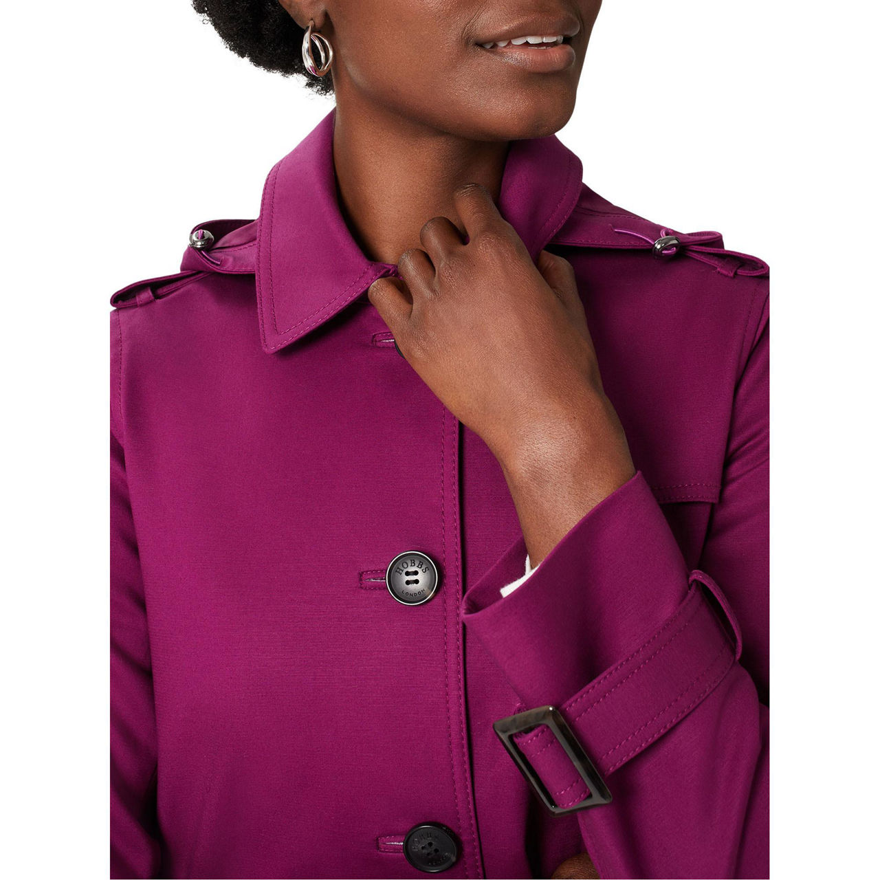 HOBBS Chrissie Hooded Mac