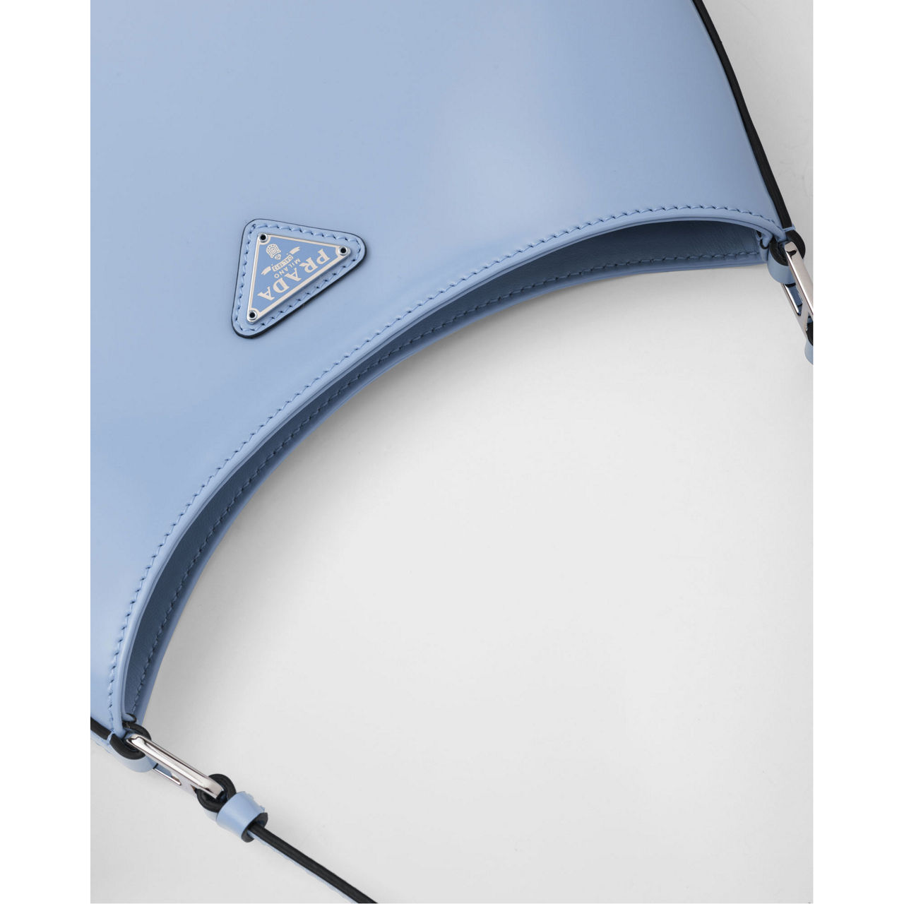 Prada Cleo Brushed Leather Shoulder Bag