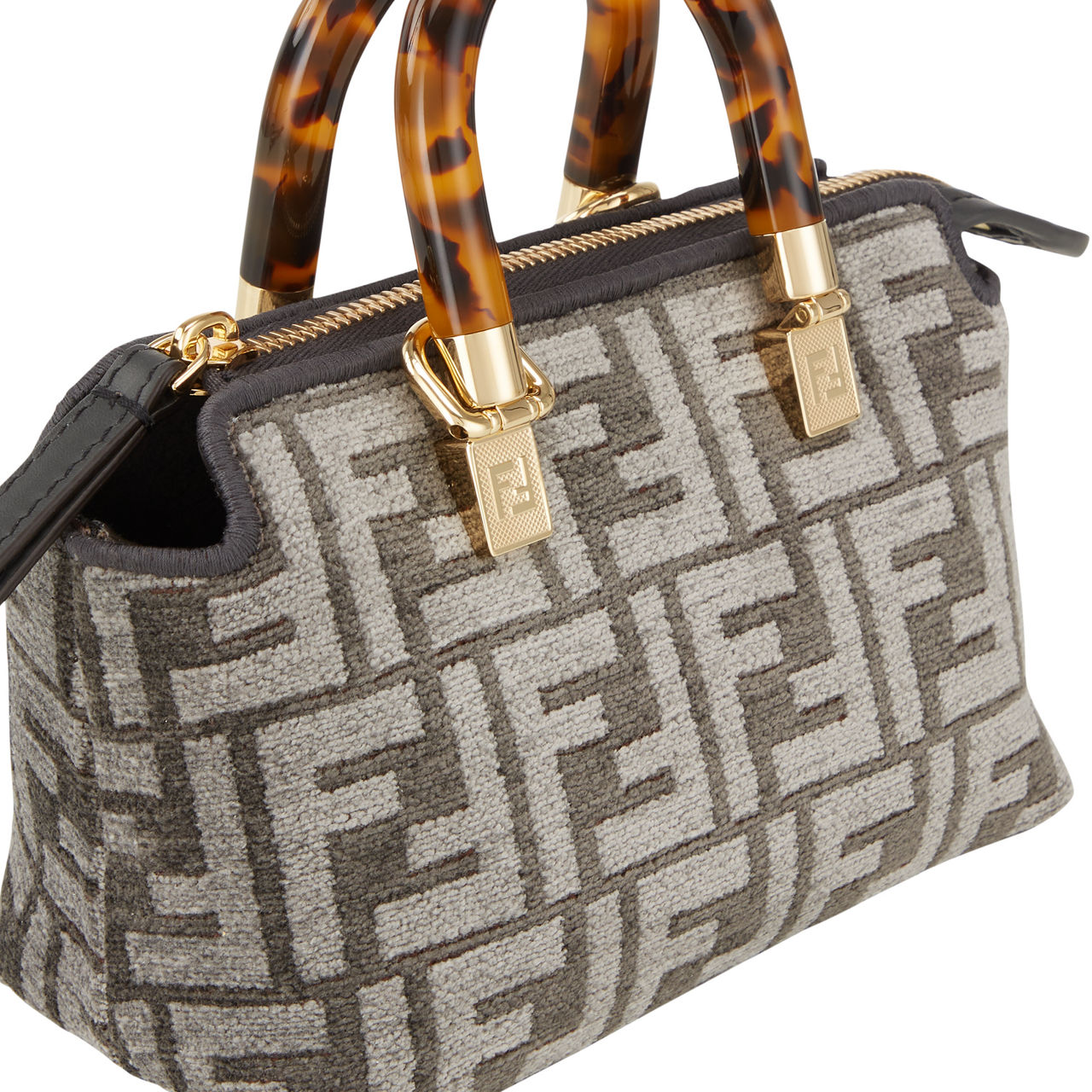FENDI Tapestry Mini Top Handle Bag