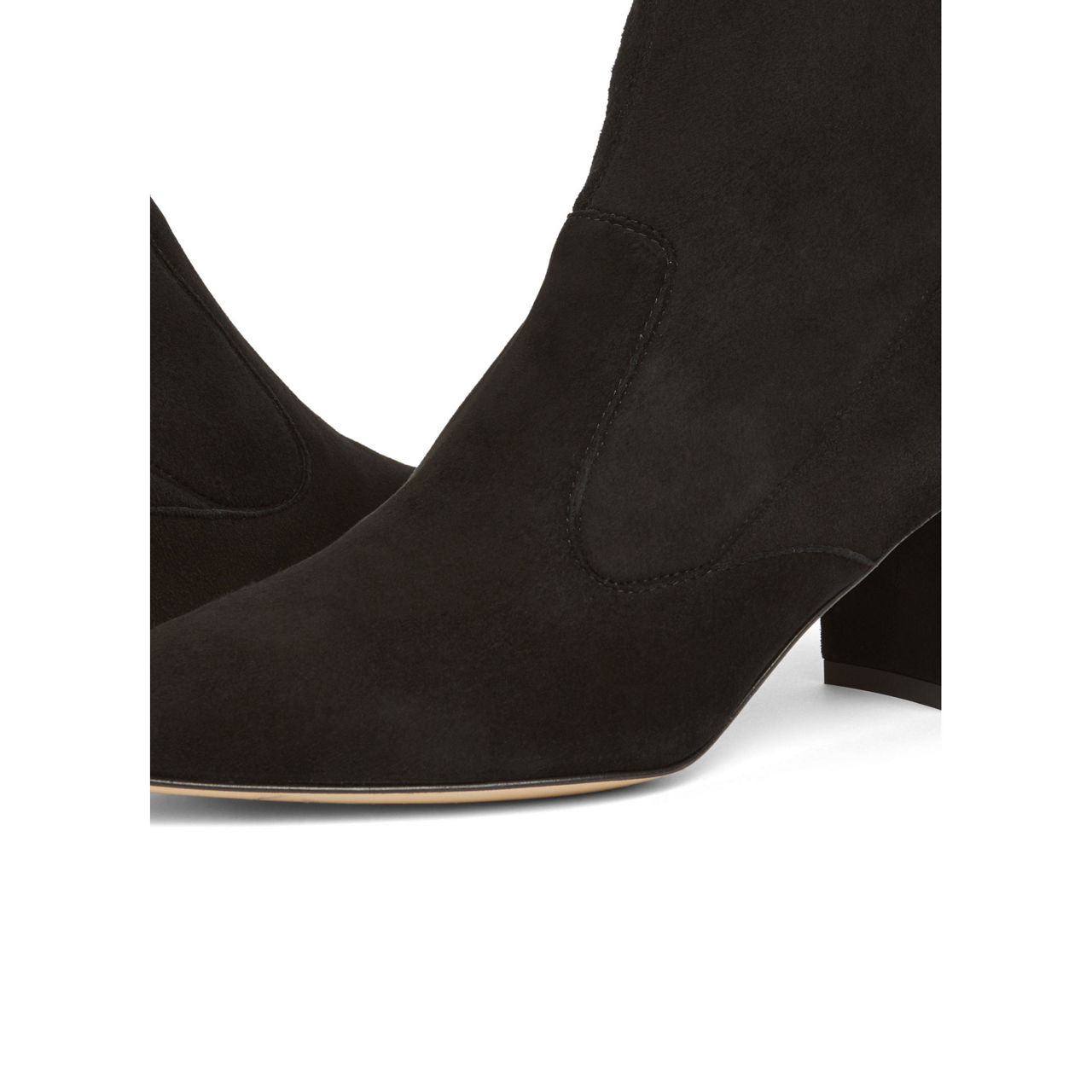 LK BENNETT Alina Suede Stretch Pointed Ankle Boots