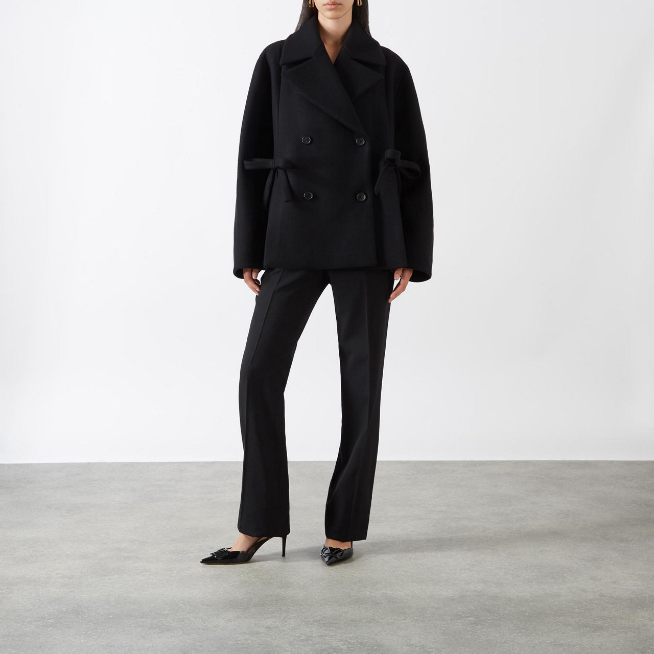 VALENTINO Diagonal Double Wool Jacket