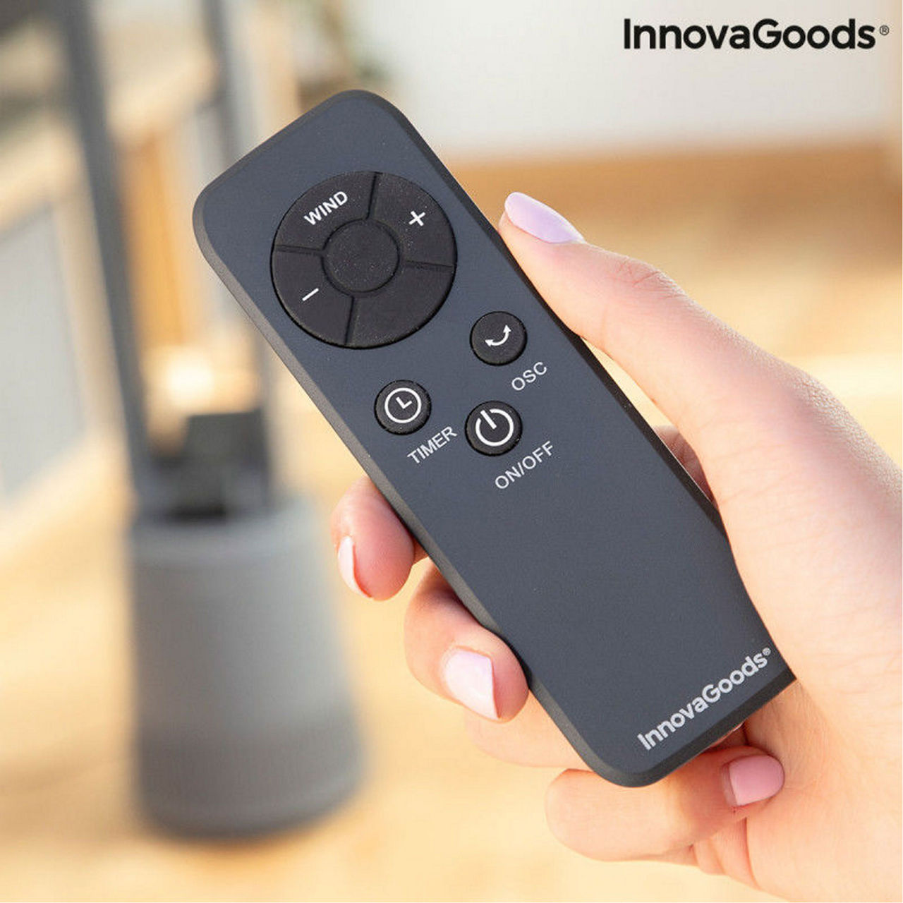 INNOVAGOODS Blade-Free Fan With Purifying Filter And Remote Control